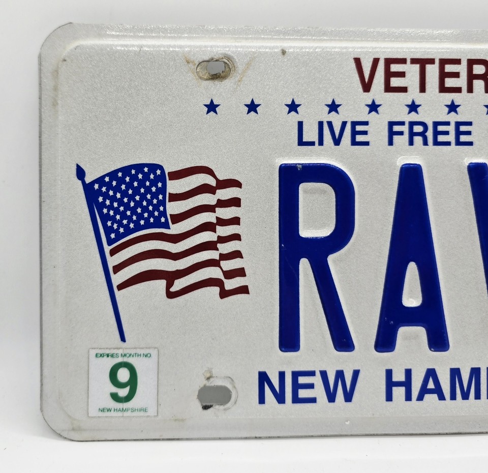 Vintage Raven New Hampshire Personalized Authentic Vanity License Plate ...
