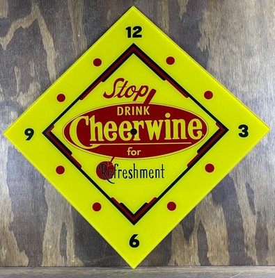 15" Cheerwine Cola Diamond Replacement Clock Face for Pam Clock | eBay