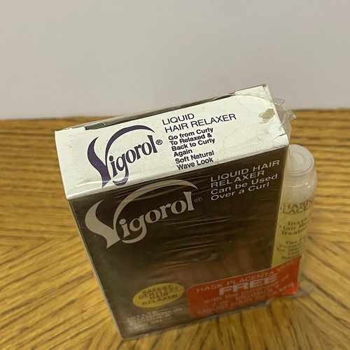 VTG Vigorol Liquid Hair Relaxer No Lye Shampoo-in w/ Placenta Vial ...