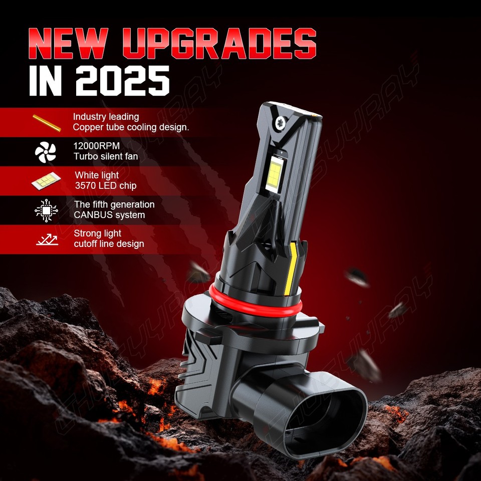 LED Headlights + Fog Lights Bulbs 6x For Chevy Silverado 1500 2500 HD ...