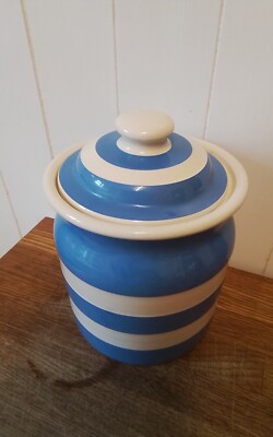 T.G.Green cornishware Cloverleaf Made In England Original blue white ...