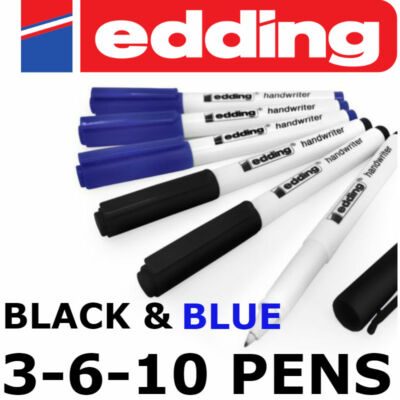 Edding Handwriter Pens BLUE / BLACK INK - SCHOOL PRIMARY KIDS ...