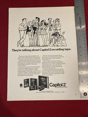 Capitol 2 Cassette & Reel-to-Reel Tapes 1972 Print Ad - Great To Frame ...