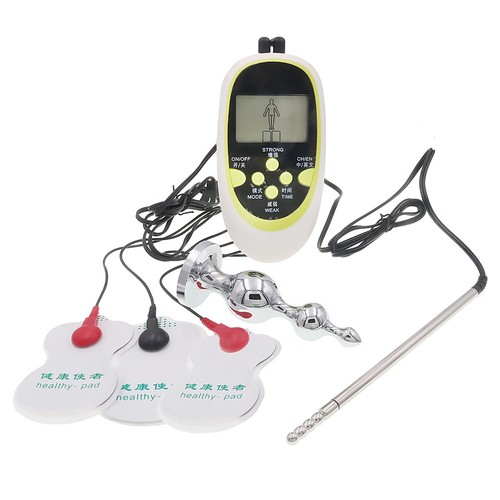 E-Stim Electric Pulse Host Shock Cup Rings Plugs Pads Device Therapy ...