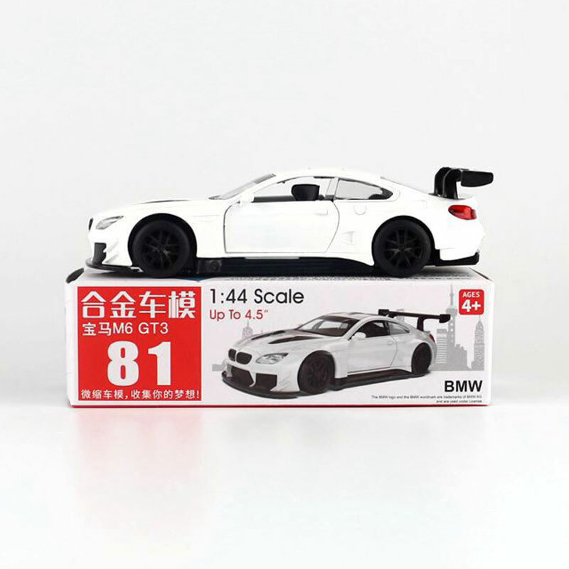 1:44 BMW M6 GT3 Model Car Metal Diecast Toy Vehicle Toys for Boys Kids ...