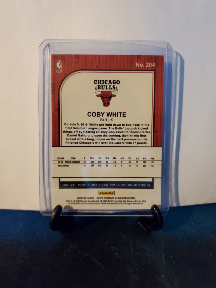 2019-20 Hoops Premium Stock Basketball Coby White Base Rookie #204 | eBay