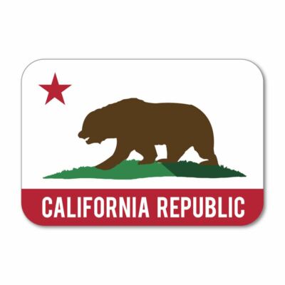 California Republic Sticker Decal Vintage Waterproof Luggage World ...