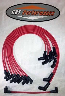 BBC CHEVY 396-427-454-502 Small Cap HEI RED 8mm PLUG WIRES 45 DEGREE ...