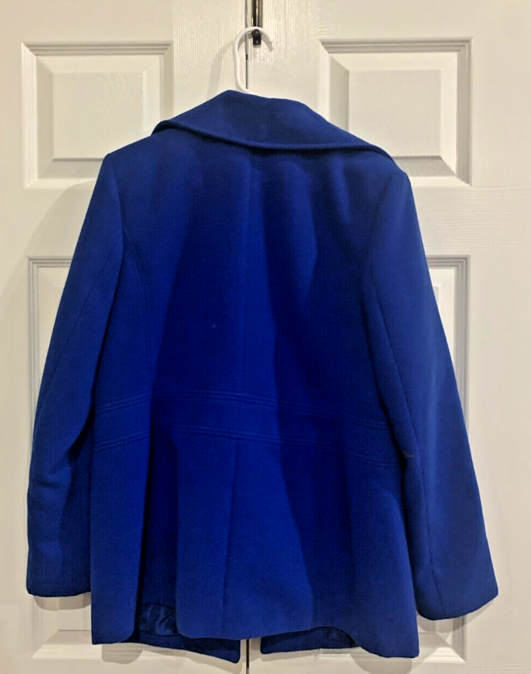 JM collection women’s wool Blend coat Jacket Blue - Size Medium | eBay