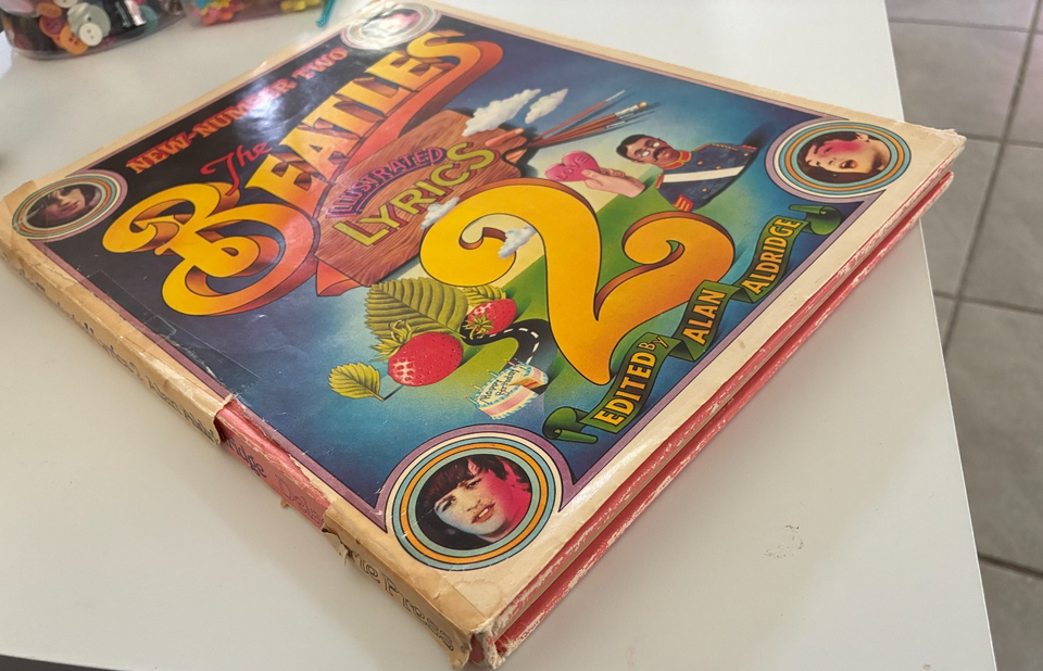 tThe Beatles New-Number Two Ilustrated Lyrics Hard Cover Book By Alan ...