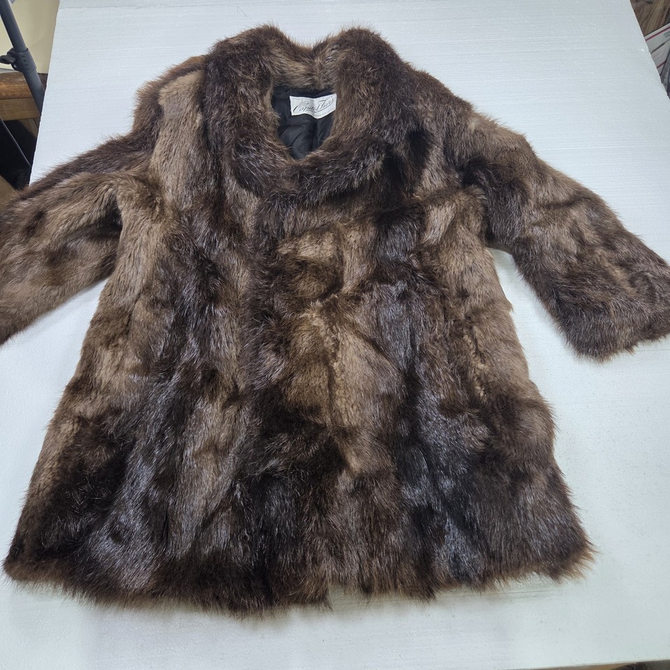 Vintage Men’s Large Brown Mink Fur Overcoat DASCO Hook Closures Luxury ...