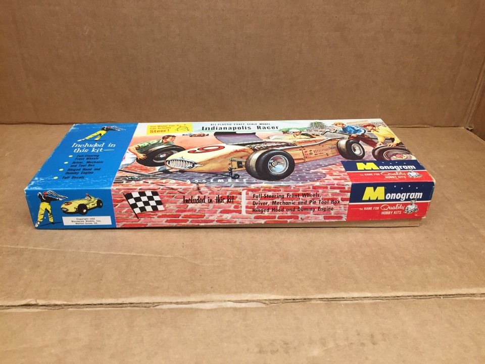 VINTAGE MONOGRAM INDIANAPOLIS INDY 500 RACER MODEL KIT RARER PC12-98 ...