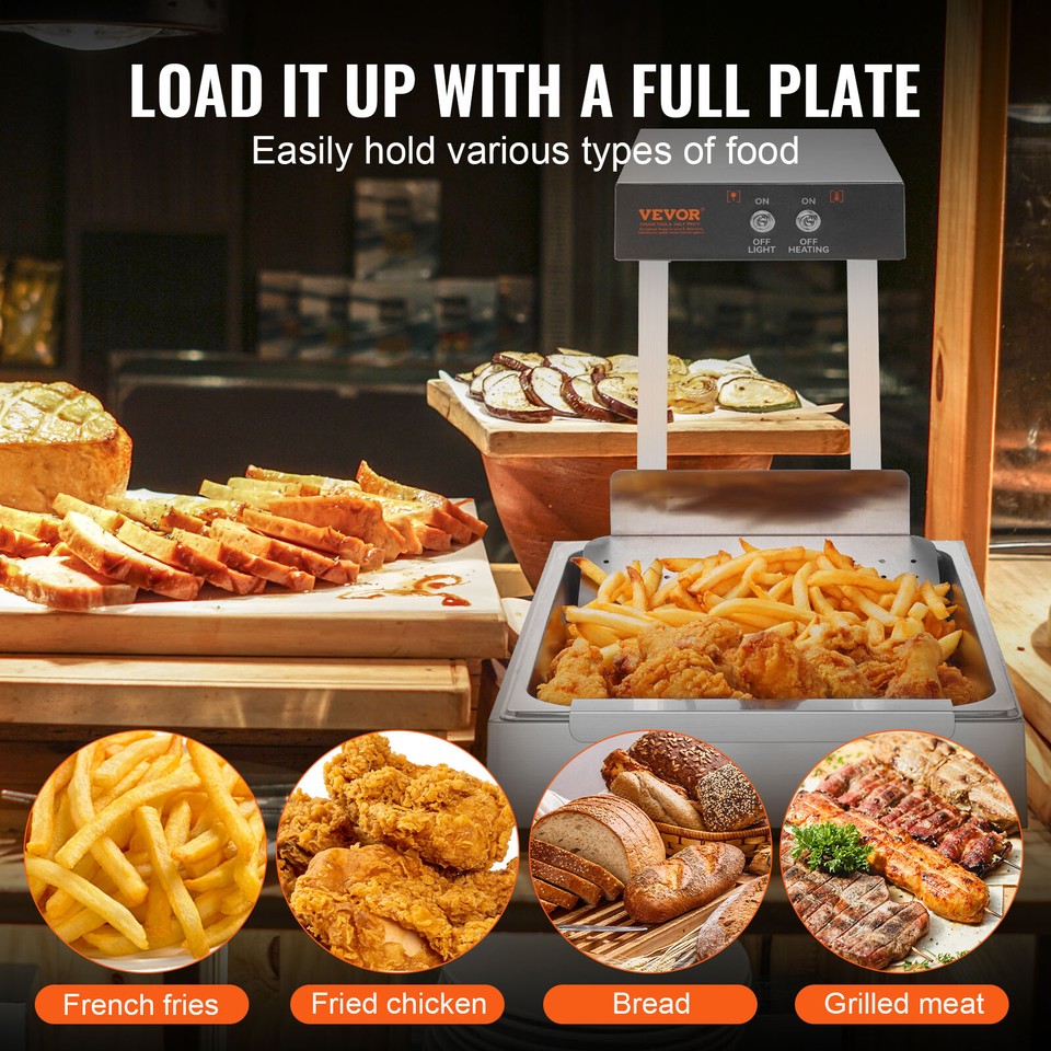 VEVOR French Fry Warmer Electric Chip Warming Dump Station Fries Heat ...