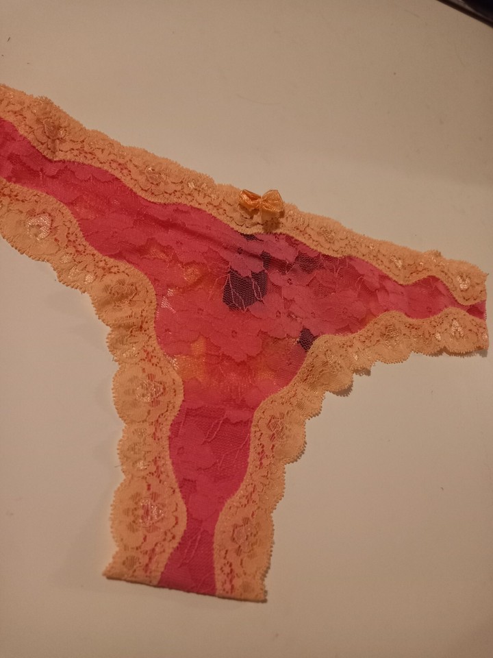 New Look Beautiful lace Thong Woman's pink Beautiful sexy lacey Thong ...