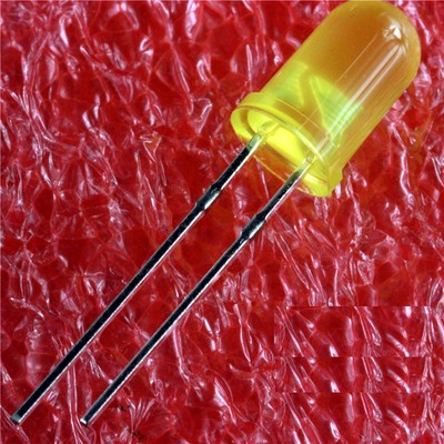 500Pcs LED DIFFUSED F5 5MM YELLOW COLOR YELLOW LIGHT Super Bright Bulb ...