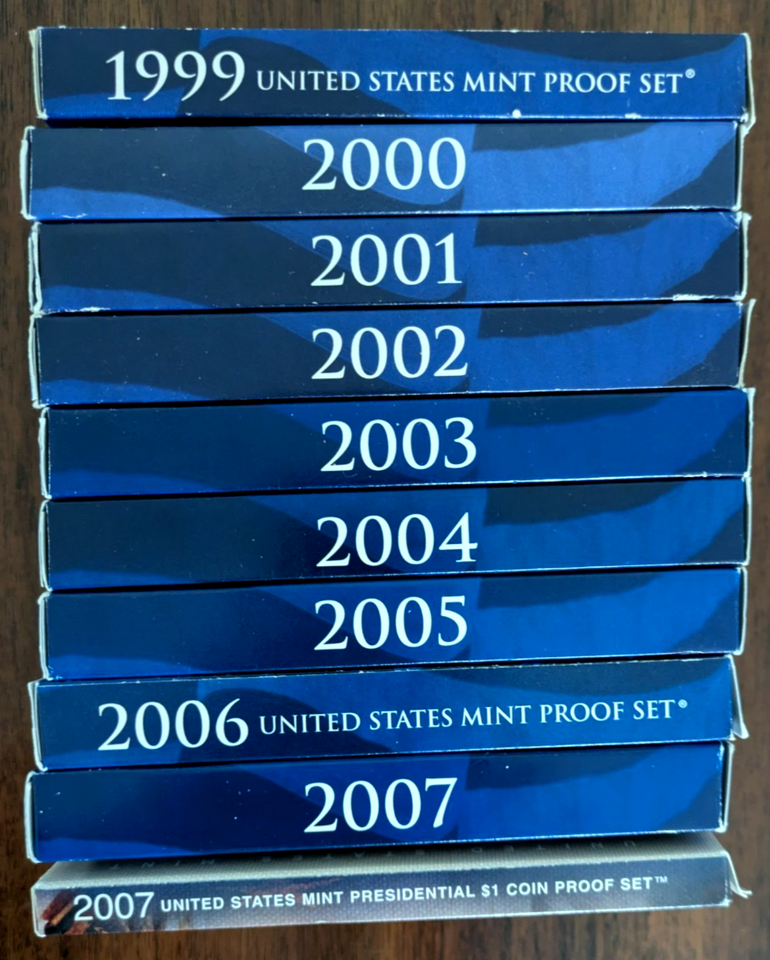 1999-2007 United States Mint Proof Sets with COAs | eBay