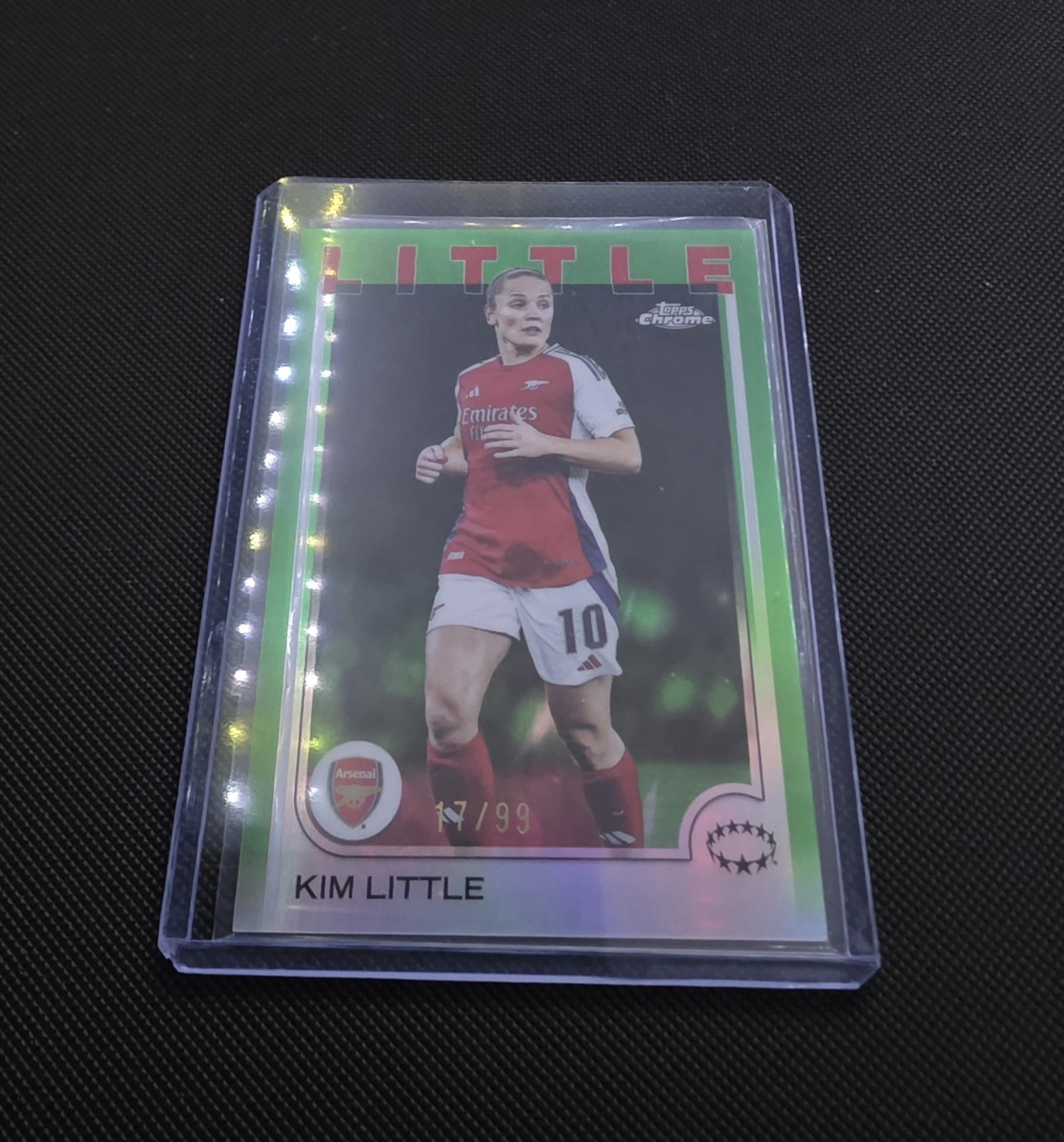 Kim Little Topps Chrome UWCL 2024-25 Green Parallel /99 Arsenal | eBay UK