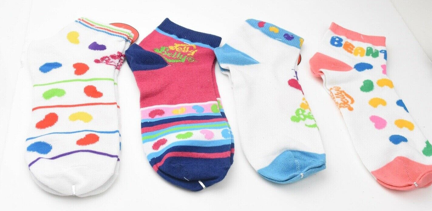 Jelly Belly Socks Jelly Bean Socks Pastel Size 9-11 Rainbow Hosiery ...