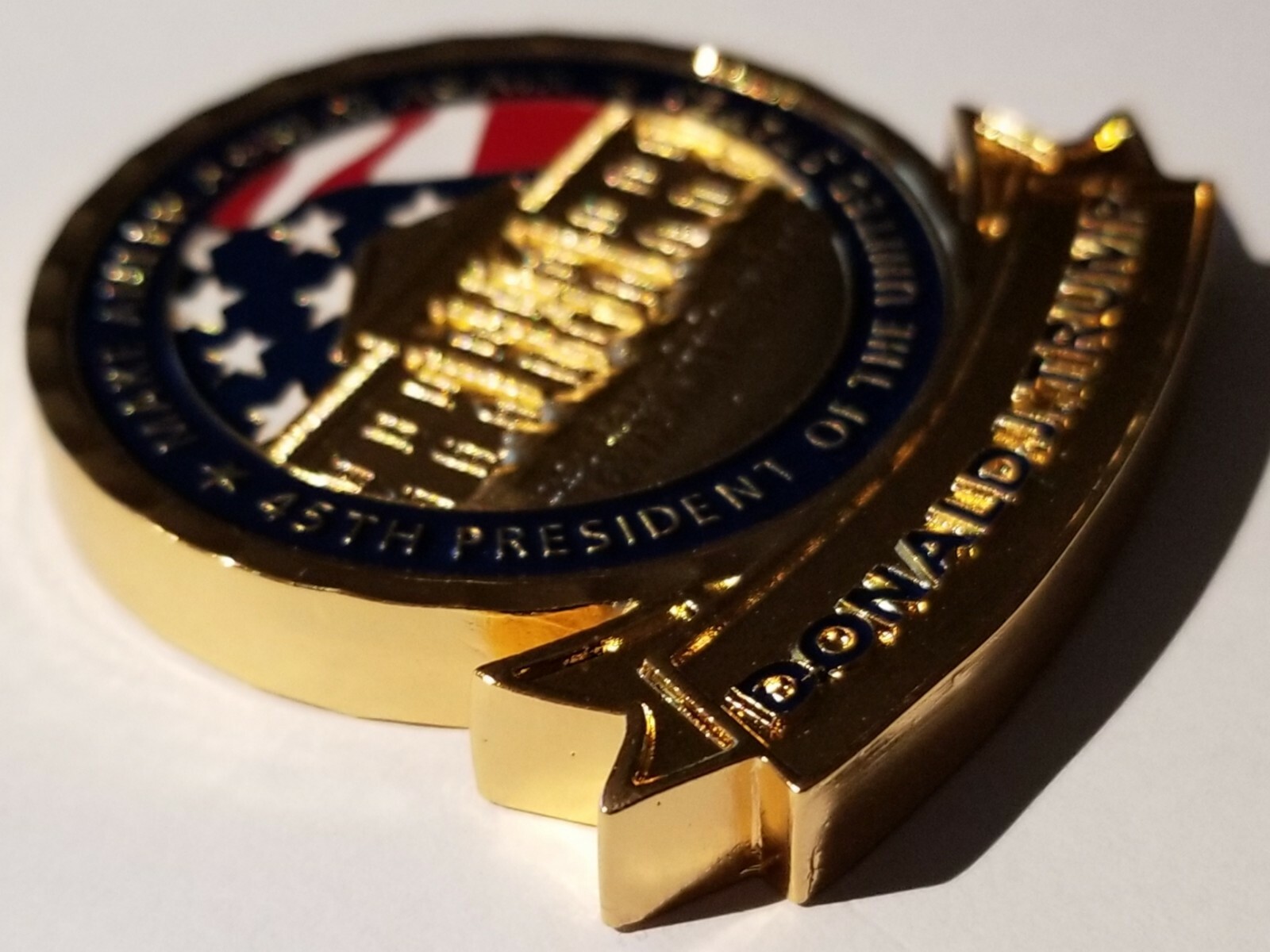 AUTHENTIC WHITE HOUSE ISSUE POTUS 45 DONALD TRUMP ITERATION 2 CHALLENGE ...