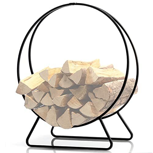 DOEWORKS 23 Inches Solid Steel Log Hoop Heavy Duty Firewood Racks | eBay