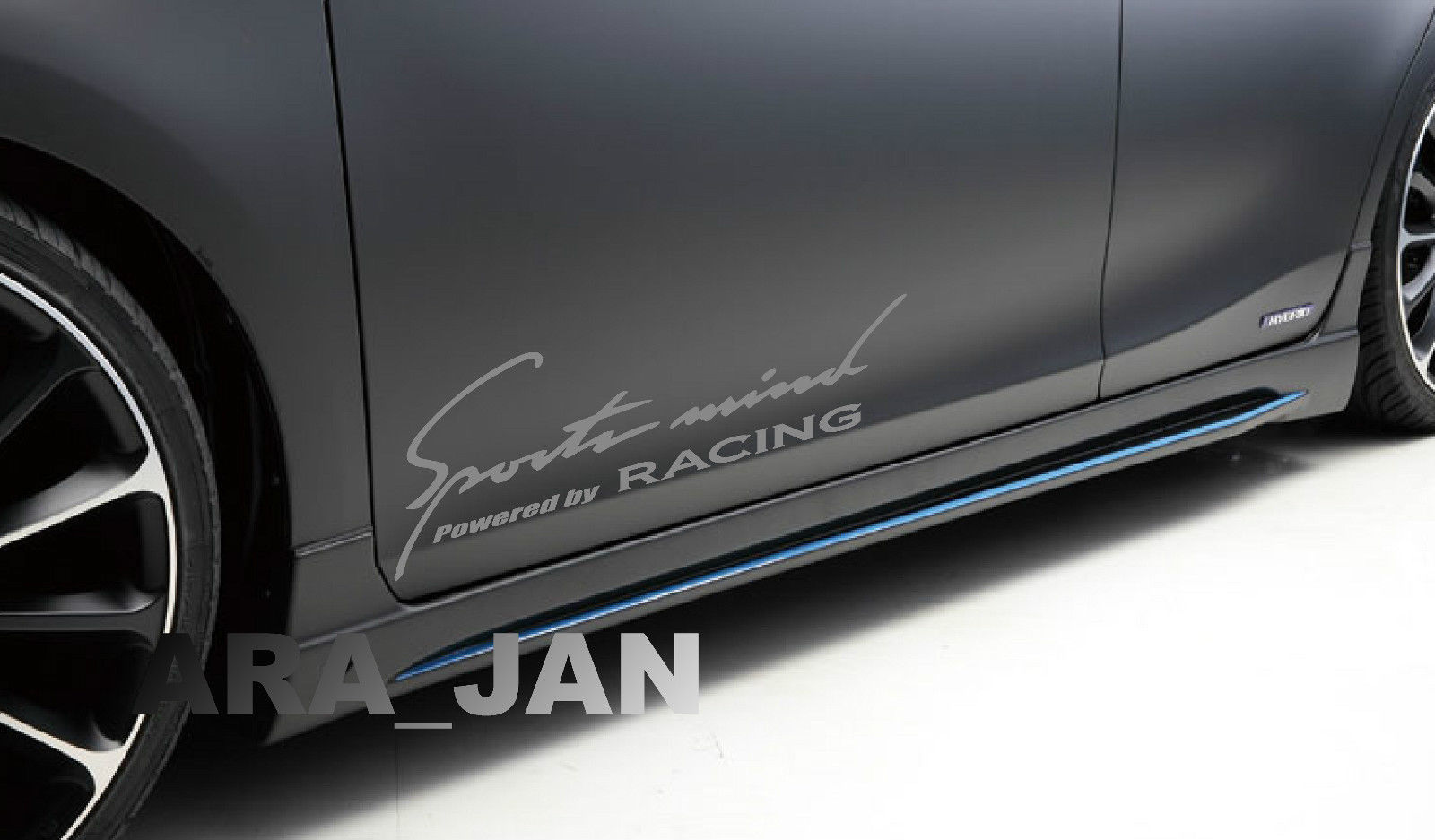 Sports mind RACING Vinyl Decal Sticker sport car door logo auto emblem ...