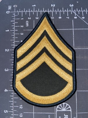 Vintage United States Army Staff Sergeant SSG Patch Rank Insignia E6 E ...