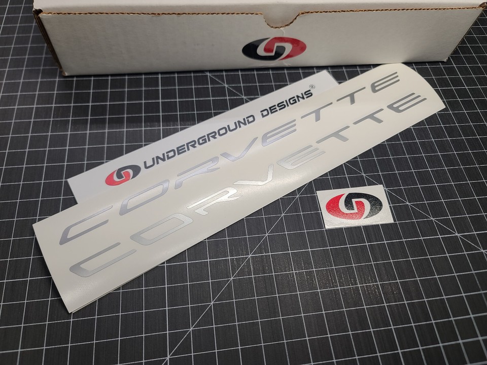 C8 Engine Cover Decals CORVETTE Sticker Inlays 2020-2026 Stingray 6.2L ...