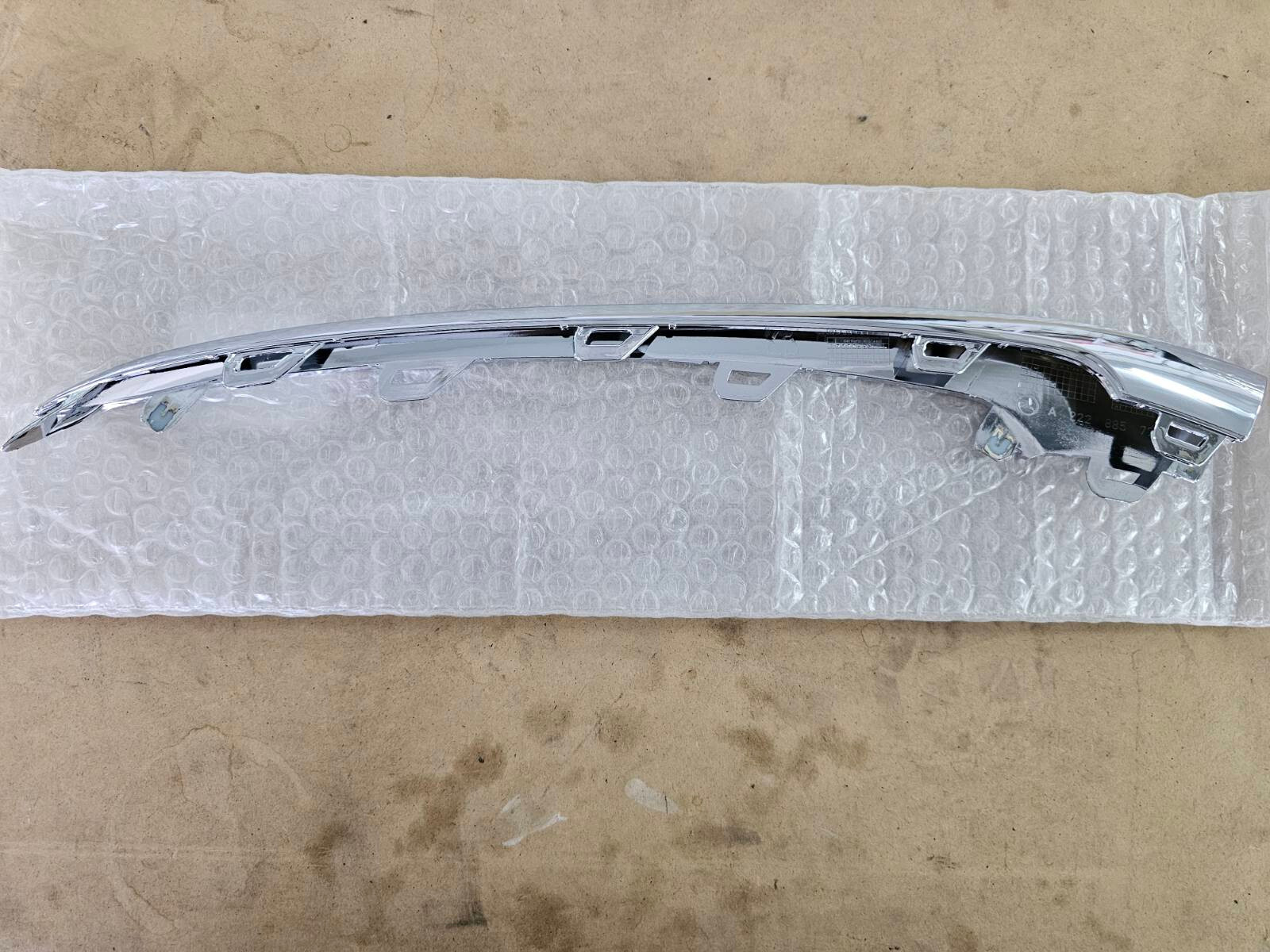 Mercedes Benz S-Class W222 New Front Bumper Left Outer Chrome Trim ...