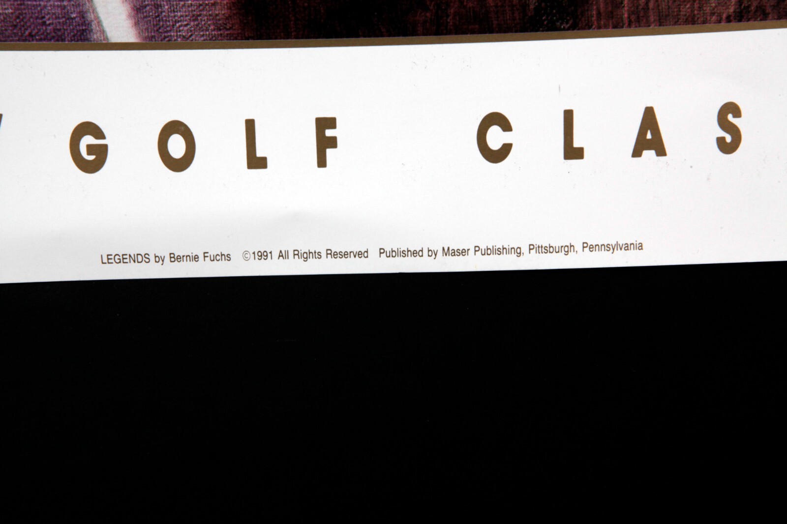 Bernie Fuchs - Legends - Golf Classics - 1991 - Offset Poster- by Maser ...
