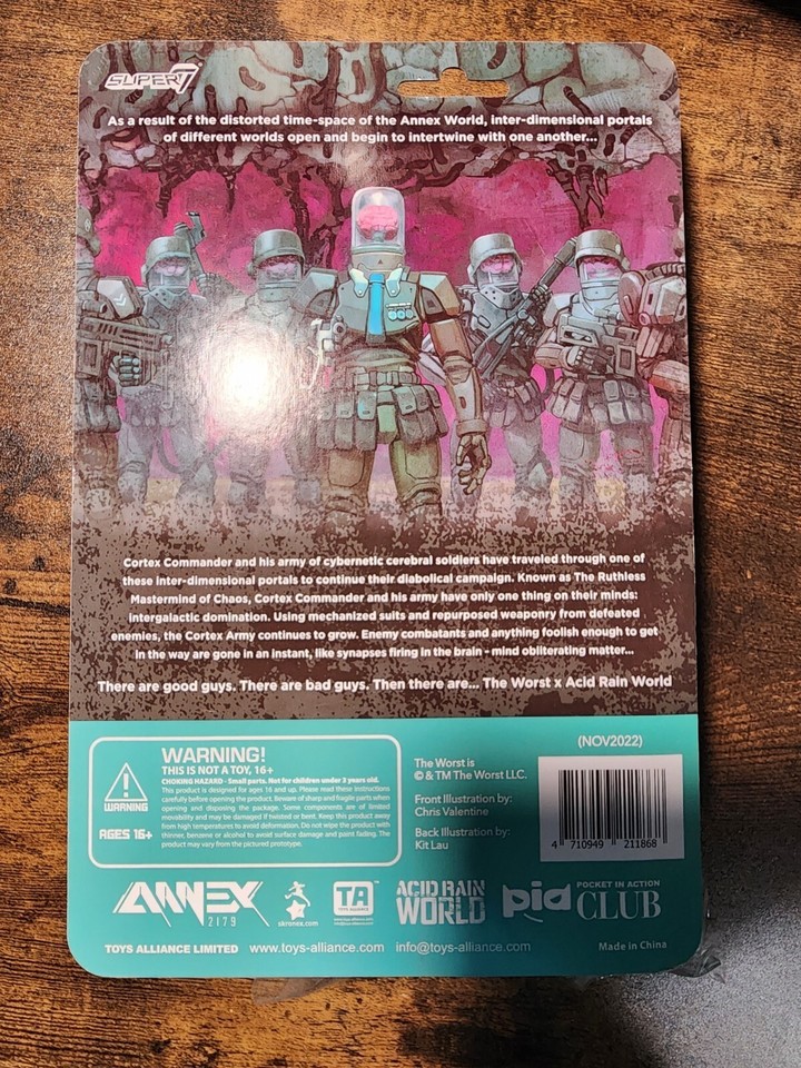 2022 Toys Alliance The Worst X Acid Rain Cortex Commander Brain Freeze ...