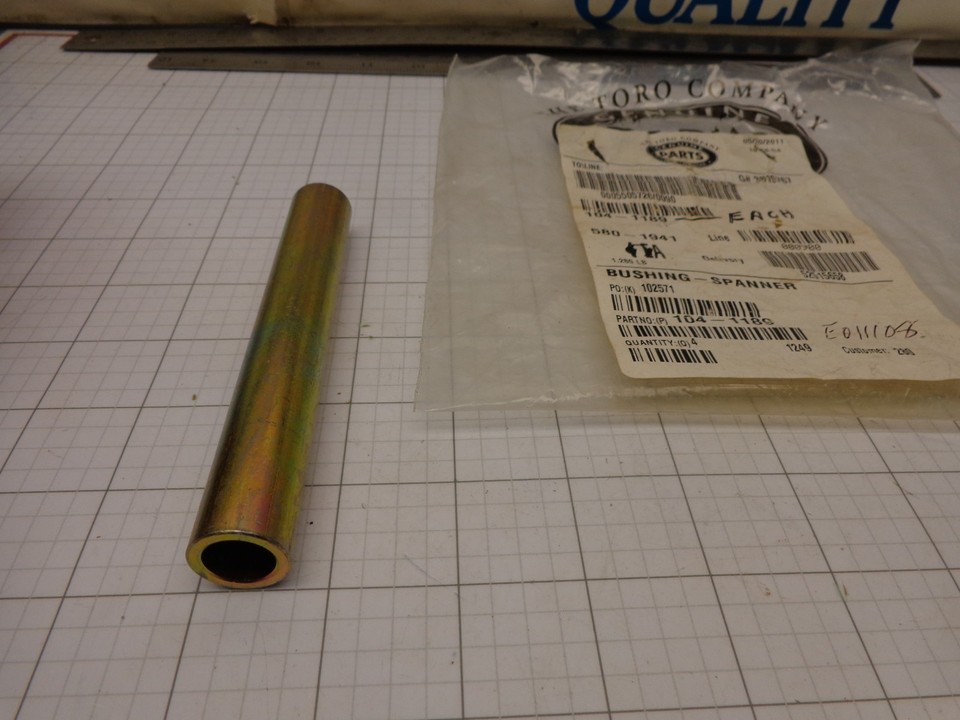 Toro OEM NOS 104-1189 Caster Wheel Spacer Tube Spanner Bushing Exmark ...
