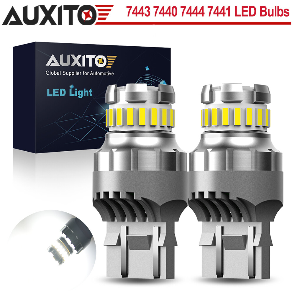 AUXITO 7443 7440 LED Back Up Reverse Light Parking Bulbs 6500K White ...