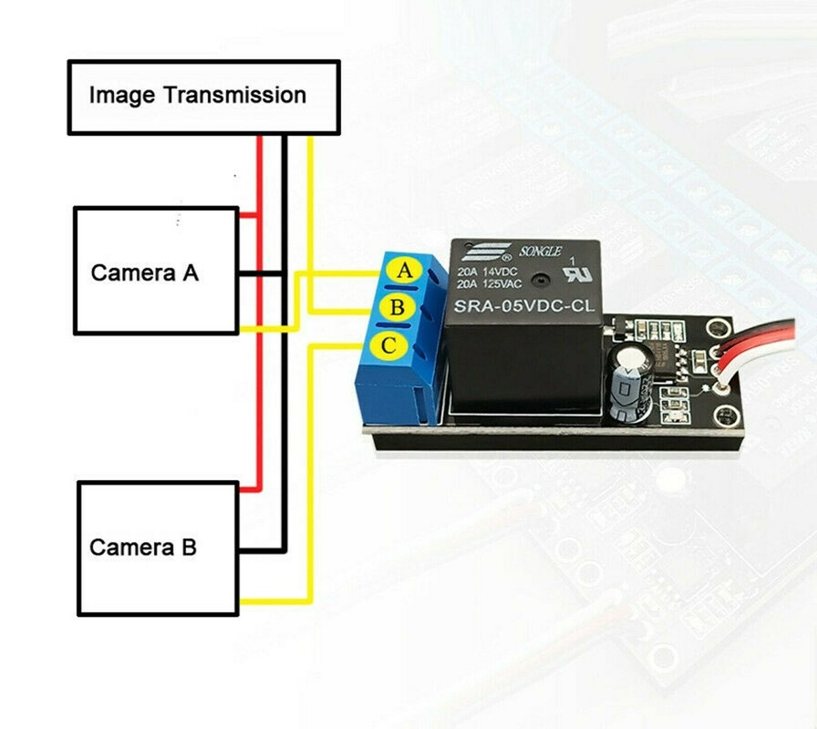 RC Model PWM Receiver Control Switch 20A Relay for Water Pump Light FPV ...