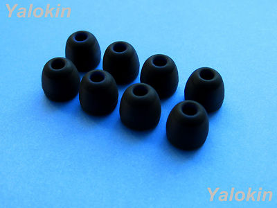 NEW 8pcs Small Size (BK) Replacement Ear Tips Adapters Ear-buds for ...