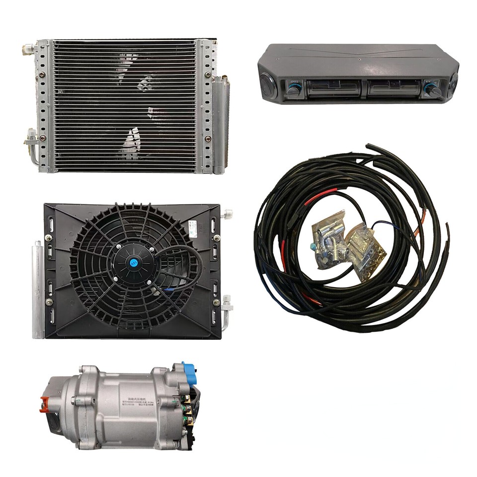 12V Underdash Heat&Cool Air Conditioner Conditioner AC Unit Kit ...