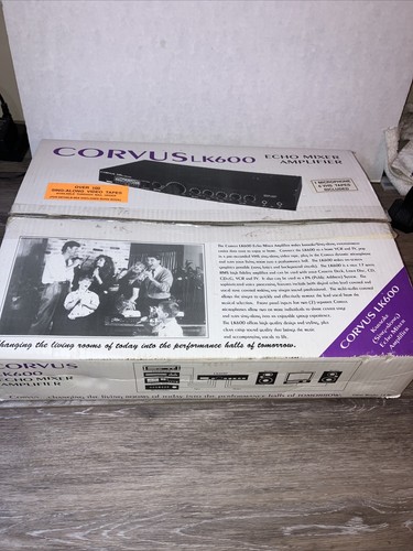 Corvus LK-600 Digital Echo Karaoke Amplifier System 2 Microphone Inputs ...