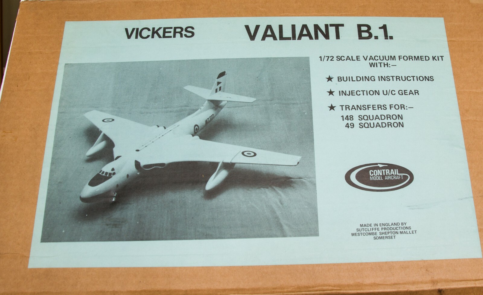 RARE Contrail Vickers Valiant vac-form kit 1:72 scale | eBay
