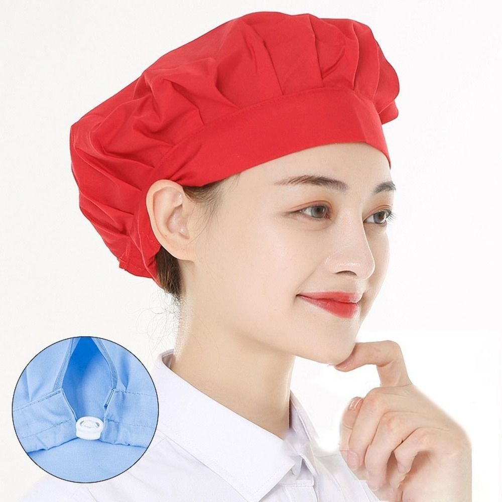 Hair Nets Work Hat Work Wear Cooking Hygienic Cap Chic Chef Hat Food ...