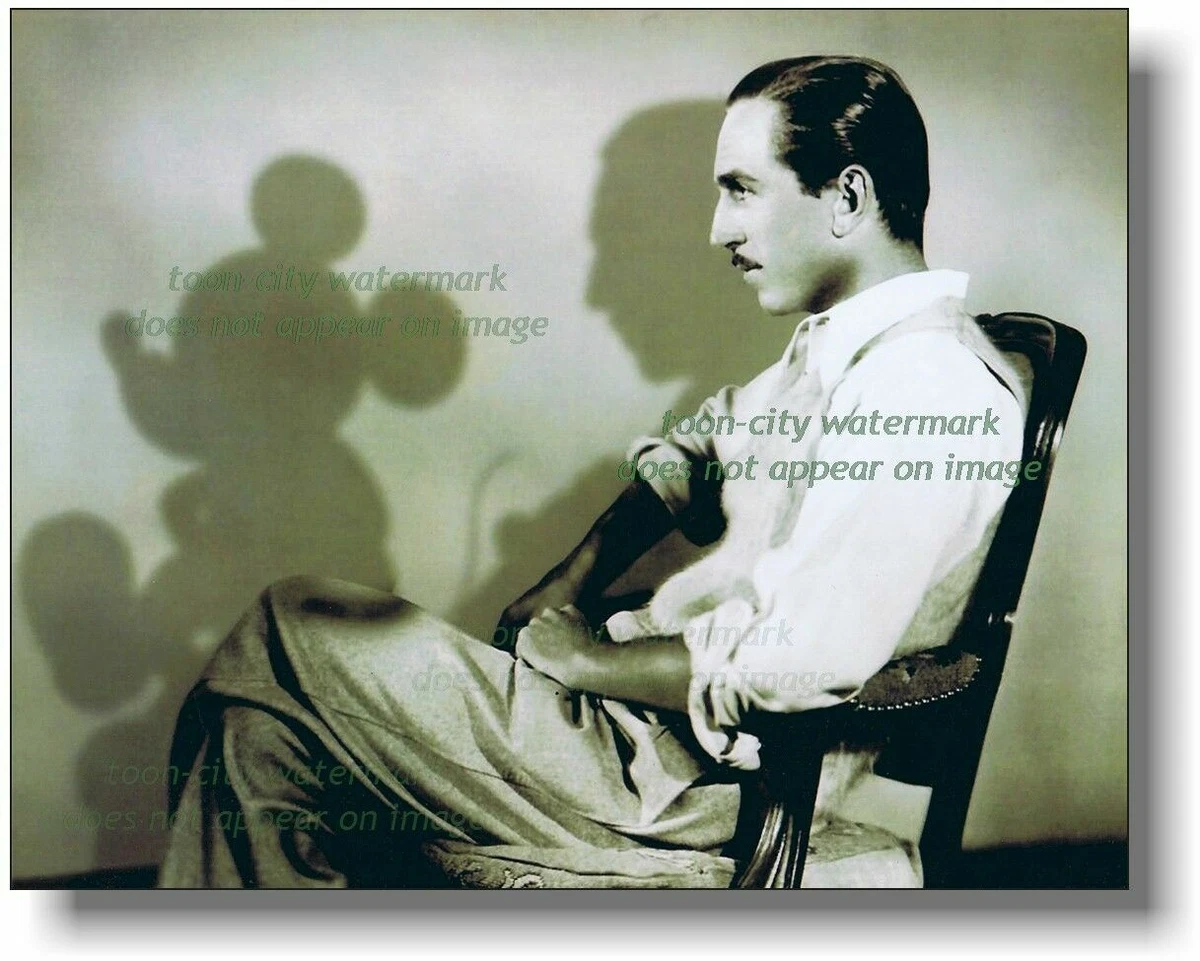 Walt Disney And Mickey Mouse Shadow