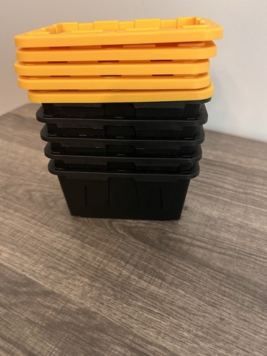 Lowe’s Teeny Totes X-Small Black Tote With Yellow Lid Mini Storage Set ...