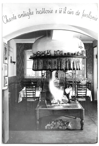 CARTOLINA DI UDINE ,TRICESIMO - ANTICA TRATTORIA BOSCHETTI - ANNI 50/60 ...