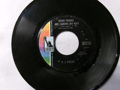 P.J. PROBY- GOOD THINGS ARE COMING MY WAY / NIKI HOEKY-VG+ 45 Liberty ...