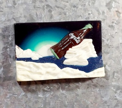 VTG 1996 COCA COLA Bottle on a Iceberg Refrigerator Magnet Magnets | eBay