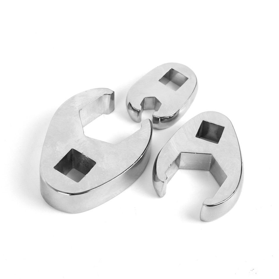 Crowfoot Wrench Set 1/2" & 3/8" Drive, Flare Nut Metric Crows Foot 8 ...