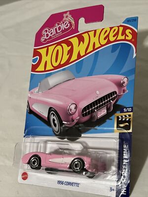 Hot Wheels Barbie The Movie 1956 Corvette 1:64 Car - Pink (HPR54) 183/ ...
