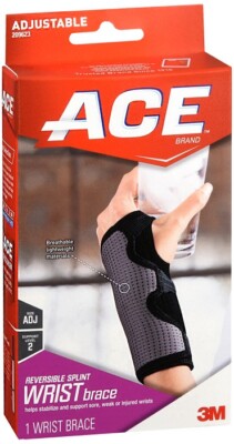ACE Reversible Splint Wrist Brace Adjustable 1ct | eBay