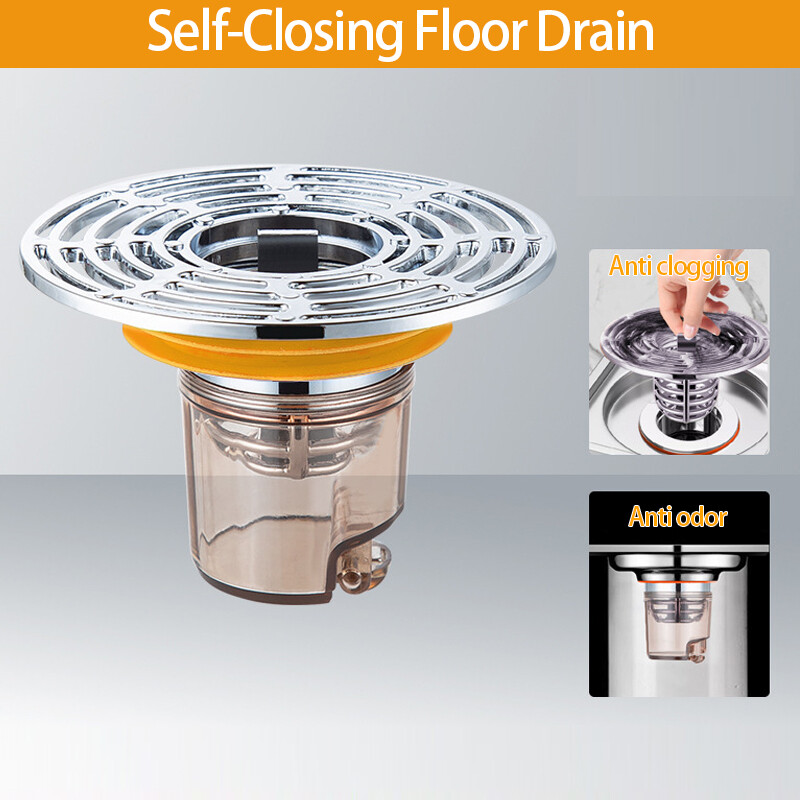 Magnetic Self-Closing Odor and Insect Proof Floor Drain Core Diam 33 ...
