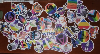 Pride LGBTQ+ STICKERS 19 packs of 125PCS each / over 2300 stickers | eBay