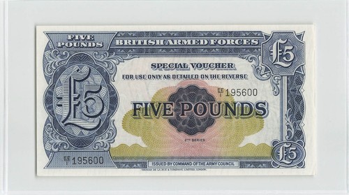 GREAT BRITAIN 5 Pounds 1948, P-M43 British Armed Forces, EE/1 195600 ...