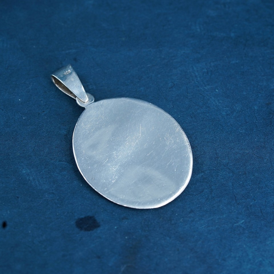 Vintage 925 Sterling Silver 925 handmade dog cat paw print pendnat | eBay